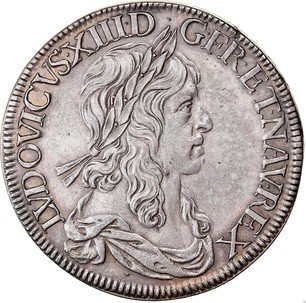 French Silver ECU "Louis XIII" 1642 KM# 120.3 | coinscatalog.NET