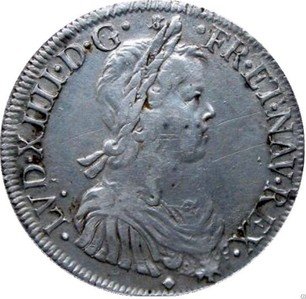 French Silver ECU "Louis XIV" 1652 KM# 155.4 | coinscatalog.NET