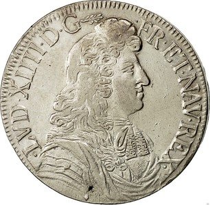 French Silver ECU "Louis XIV" 1679-1683 KM# 226.12 | coinscatalog.NET
