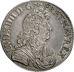 French Silver ECU "Louis XIV" 1679-1680 KM# 226.4 | coinscatalog.NET