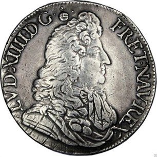 French Silver ECU "Louis XIV" 1683-1685 KM# 253.5 | coinscatalog.NET