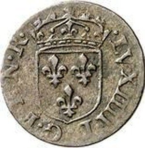 French Billon Liard "Louis XIV" 1655 KM# 189 | coinscatalog.NET