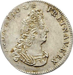 French Silver 1/12 ECU (10 Sols) "Louis XIV" 1701-1703 KM# 321.1 ...