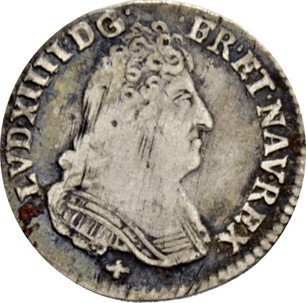 French Silver 1/20 ECU "Louis XIV" 1712 KM# 408.10 | coinscatalog.NET