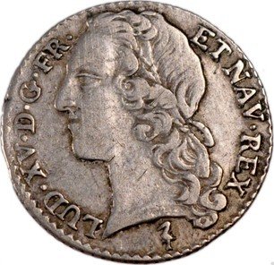 French Silver 12 Sols (1/10 ECU) "Louis XV" 1740-1758 KM# 511.22 ...