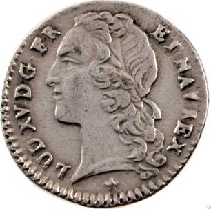 French Silver 12 Sols (1/10 ECU) "Louis XV" 1740-1769 KM# 511.2 ...