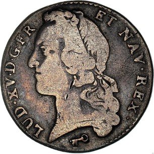French Silver 24 Sols (1/5 ECU) "Louis XV" 1741-1759 KM# 515.16 ...