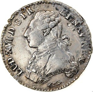 French Silver 24 Sols (1/5 ECU) "Louis XVI" 1775-1782 KM# 569.14 ...