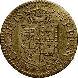 French 1/10 Oz Gold Florin "Charles of Gonzaga" 1608 KM# 43 ...
