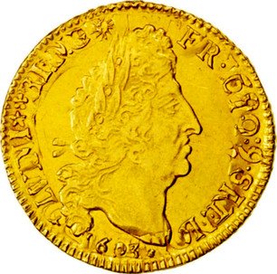 French 1/5 Oz Gold Louis D'or "Louis XIV" 1693-1700 KM# 302.25 ...