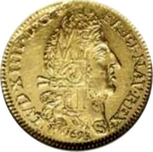 French 1/5 Oz Gold Louis D'or "Louis XIV" 1693-1701 KM# 302.17 ...