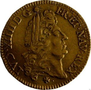French 1/5 Oz Gold Louis D'or "Louis XIV" 1690-1693 KM# 278.4 ...