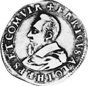 French Silver Teston "Eric. Verdun Coinage" 1608 KM# 8 | coinscatalog.NET