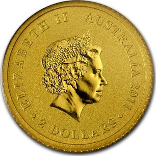 Australian Gold 2 Dollars "Australian Kangaroo" 2011 KM# 1649 ...