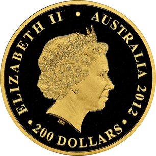 Australian 2 Oz Gold 200 Dollars "Jubilee" 2012 KM# 1702 | coinscatalog.NET