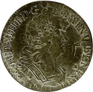 French 1/5 Oz Silver 1/4 ECU "Louis XIV" 1704-1705 KM# 352.2 ...