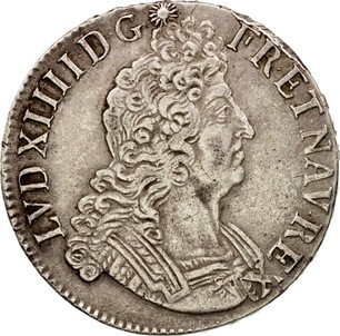 French Silver ECU "Louis XIV" 1701-1703 KM# 329.3 | coinscatalog.NET