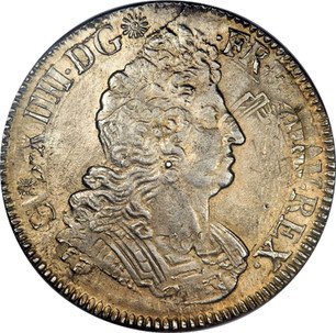French Silver ECU "Louis XIV" 1701-1703 KM# 329.8 | coinscatalog.NET