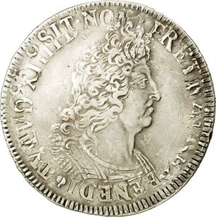 French Silver ECU "Louis XIV" 1701-1703 KM# 329.14 | coinscatalog.NET