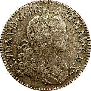 French Silver ECU "Louis XV" 1718-1719 KM# 435.23 | coinscatalog.NET