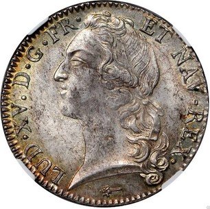 French Silver ECU "Louis XV" 1742-1770 KM# 512.23 | coinscatalog.NET