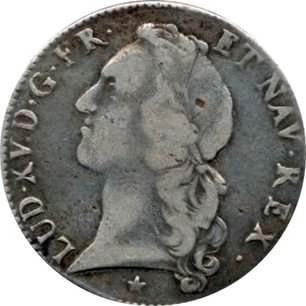 French Silver ECU "Louis XV" 1741-1770 KM# 512.9 | coinscatalog.NET