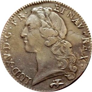 French Silver ECU "Louis XV" 1741-1770 KM# 512.6 | coinscatalog.NET