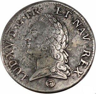 French Silver ECU "Louis XV" 1771-1774 KM# 551.13 | coinscatalog.NET
