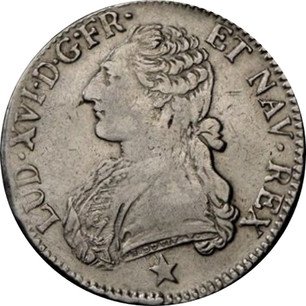 French Silver ECU "Louis XVI" 1787-1791 KM# 564.11 | coinscatalog.NET