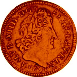 French 1/5 Oz Gold Louis D'or "Louis XIV" 1701-1702 KM# 334.13 ...