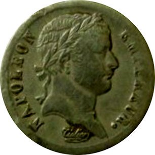 French 1/15 Oz Silver 1/2 Franc "Napoleon I" 1808 KM# 680.4 ...