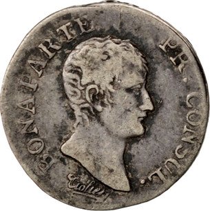French Silver 1/4 Franc "Napoleon I" 1803-1804 KM# 653.4 | coinscatalog.NET