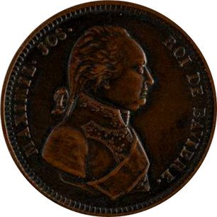 French Bronze 2 Francs "Prince Ludwig of Bavaria Visit to Paris Mint ...