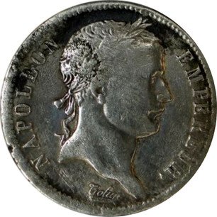 French Silver 2 Francs "Napoleon I" 1809-1813 KM# 693.2 | coinscatalog.NET