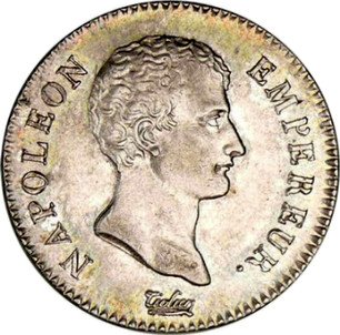 French Silver 2 Francs "Napoleon I" 1803-1806 KM# 658.1 | coinscatalog.NET