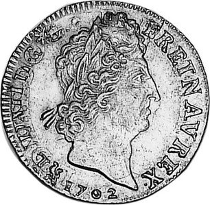 French Gold 2 Louis D'or "Louis XIV" 1701-1704 KM# 335.20 ...