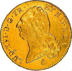 French Gold 2 Louis D'or "Louis XVI" 1786-1787 KM# 592.6 | coinscatalog.NET