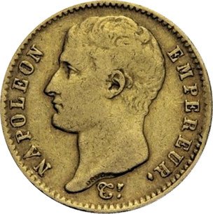 French Gold 20 Francs "Napoleon I" 1807 KM# A687.2 | coinscatalog.NET