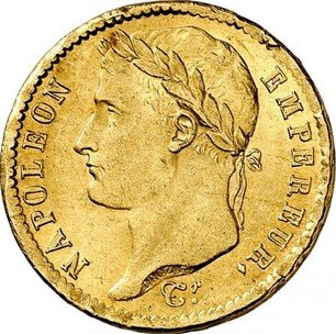 French Gold 20 Francs "Napoleon I" 1806-1808 KM# 687.1 | coinscatalog.NET