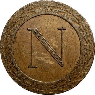 French Copper 5 Centimes "Napoleon I" 1808 KM# 689 | coinscatalog.NET