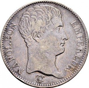 French Silver 5 Francs "Napoleon I" 1807 KM# 685 | coinscatalog.NET