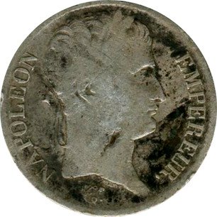 French Silver 5 Francs "Napoleon I" 1809-1814 KM# 694.10 | coinscatalog.NET
