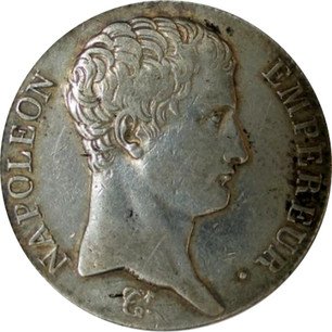 French Silver 5 Francs "Napoleon I" 1804-1806 KM# 662.9 | coinscatalog.NET
