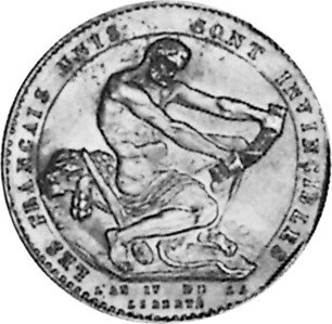 French Bronze Sol "Monneron Freres. Token" 1792 KM# Tn22 | coinscatalog.NET