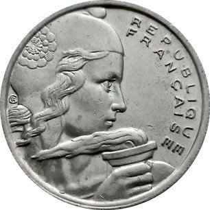French Copper-Nickel 100 Francs "Liberty and Torch" 1954-1958 KM# 919.2 ...
