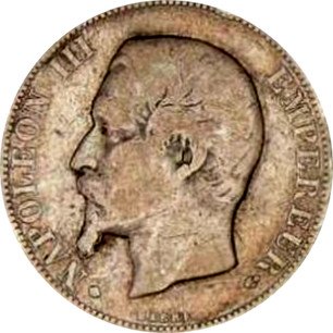 French Silver 2 Francs "Napoleon III" 1856 KM# 780.2 | coinscatalog.NET