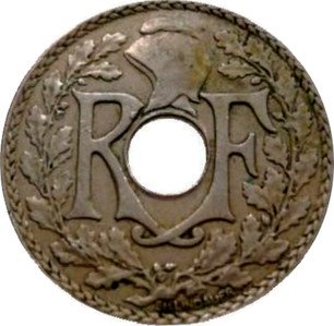 French Copper-Nickel 25 Centimes "Phrygian Cap" 1917-1937 KM# 867a ...