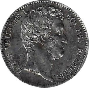 French Silver Franc "Louis Philippe I" 1831 KM# 742.11 | coinscatalog.NET