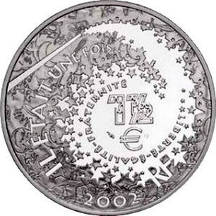 French Silver 1-1/2 Euro "Snow White" 2002 KM# 1840 | coinscatalog.NET