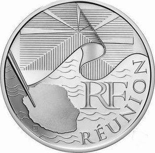 French Silver 10 Euro "Reunion" 2010 KM# 1669 | coinscatalog.NET